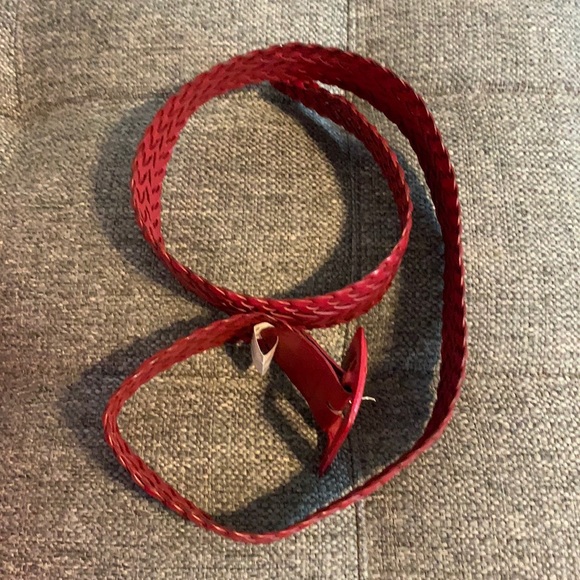 New York & Company | Accessories | Red Weave Belt By New York And ...